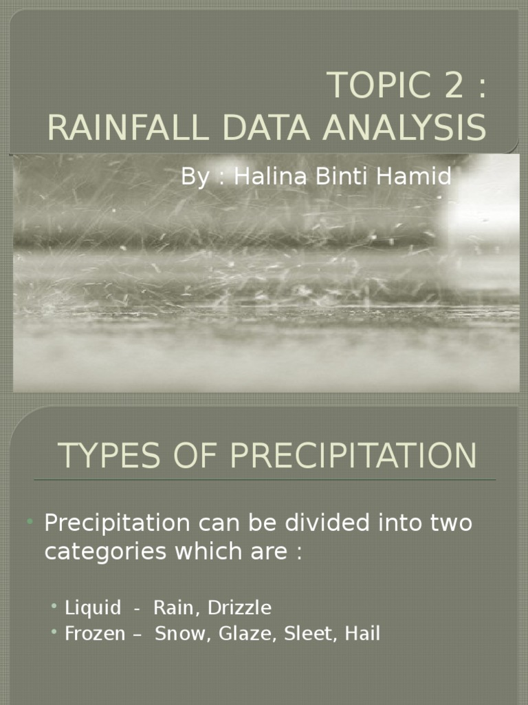 Rainfall Data Anaylsis | PDF | Hail | Ice