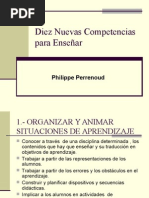 10 Competencias de Phillipe Perrenoud | PDF | Aprendizaje | Enseñando