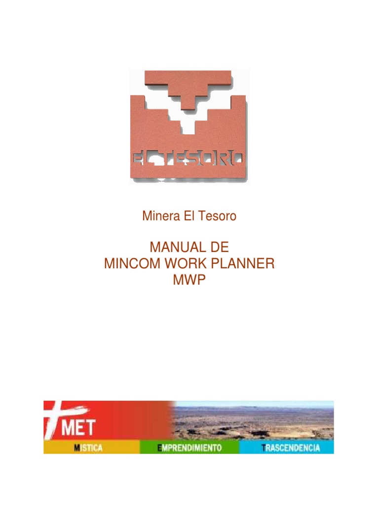 Manual Mincom Work Planner | PDF | Grupo de trabajo | Planificación
