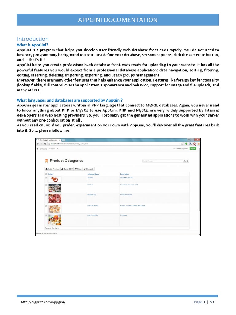 Appgini Documentation | PDF | Php | Icon (Computing)