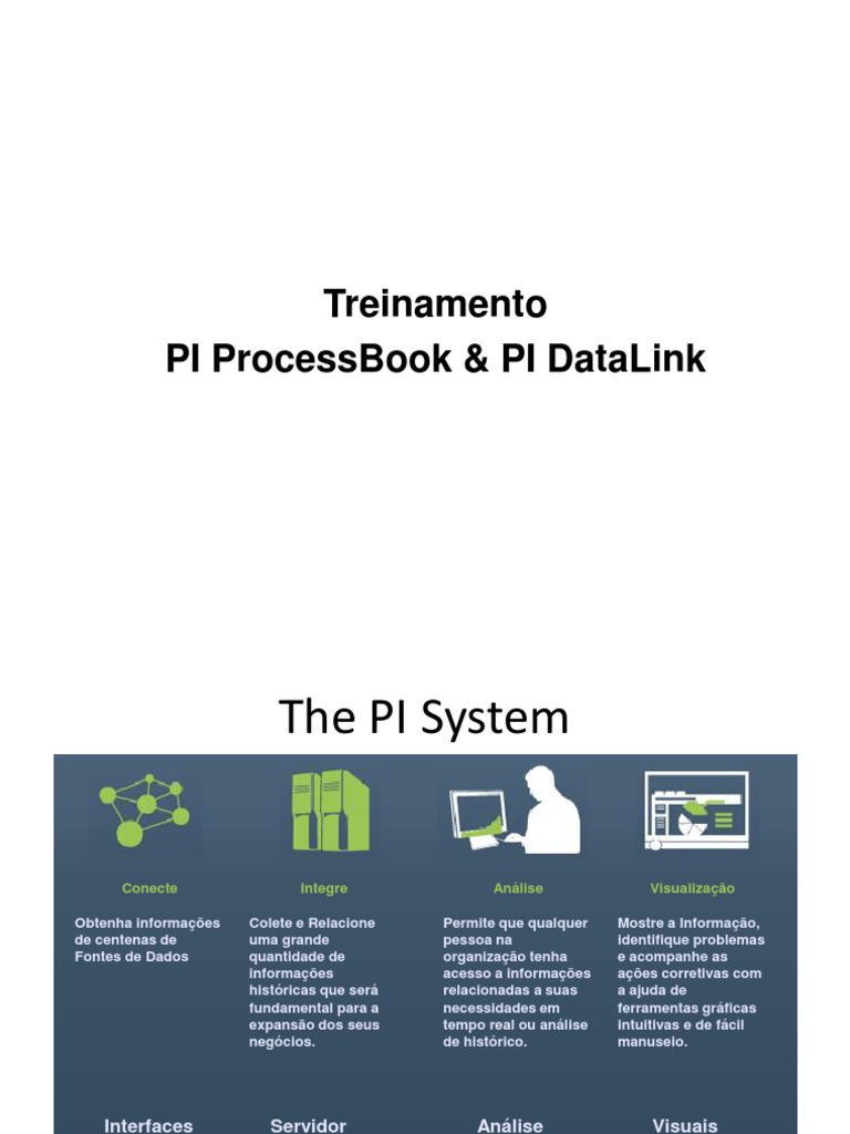 Treinamento PI ProcessBook & PI DataLink | PDF | Compressão de dados ...