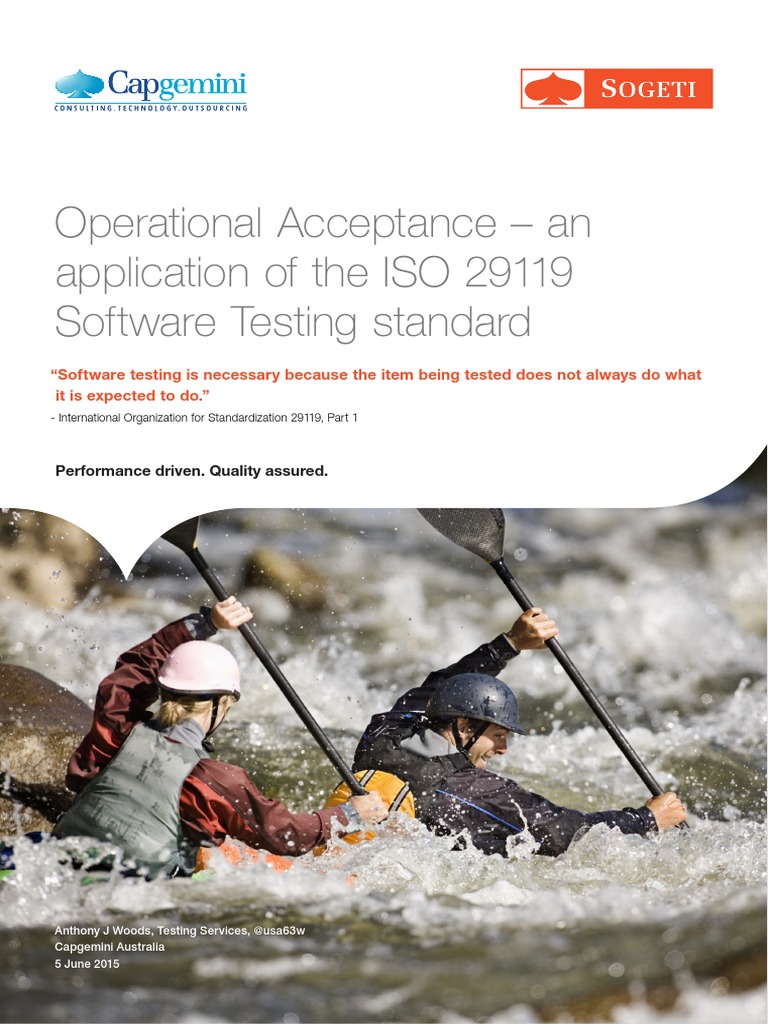 Operational Acceptance Test - White Paper, 2015 Capgemini | PDF ...