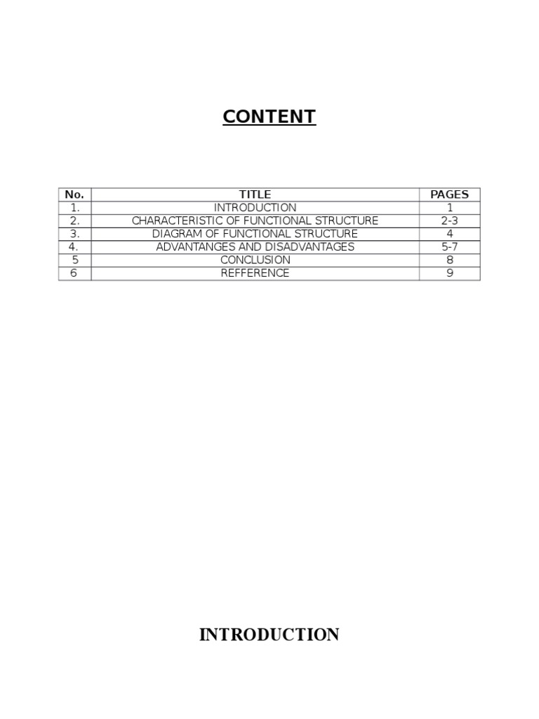 Functional Structure | PDF | Organizational Structure | Economies
