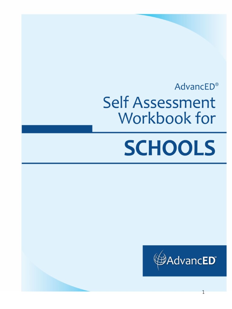 Self-Assessment Schools Workbook | PDF | Educational Assessment ...