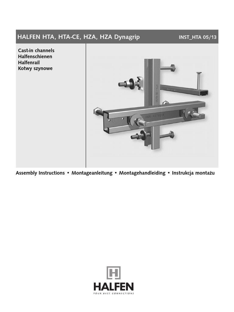 Halfen HTA | PDF | Concrete | Screw