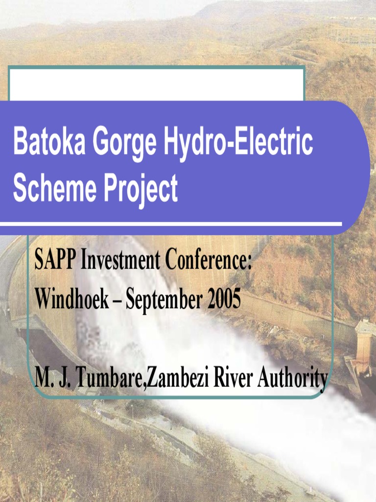 Batoka Gorge Hydroelectric Project | PDF | Hydroelectricity | Dam