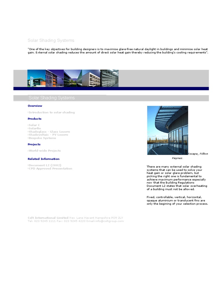 Solar Shading Systems | PDF | Photovoltaics | Photovoltaic System