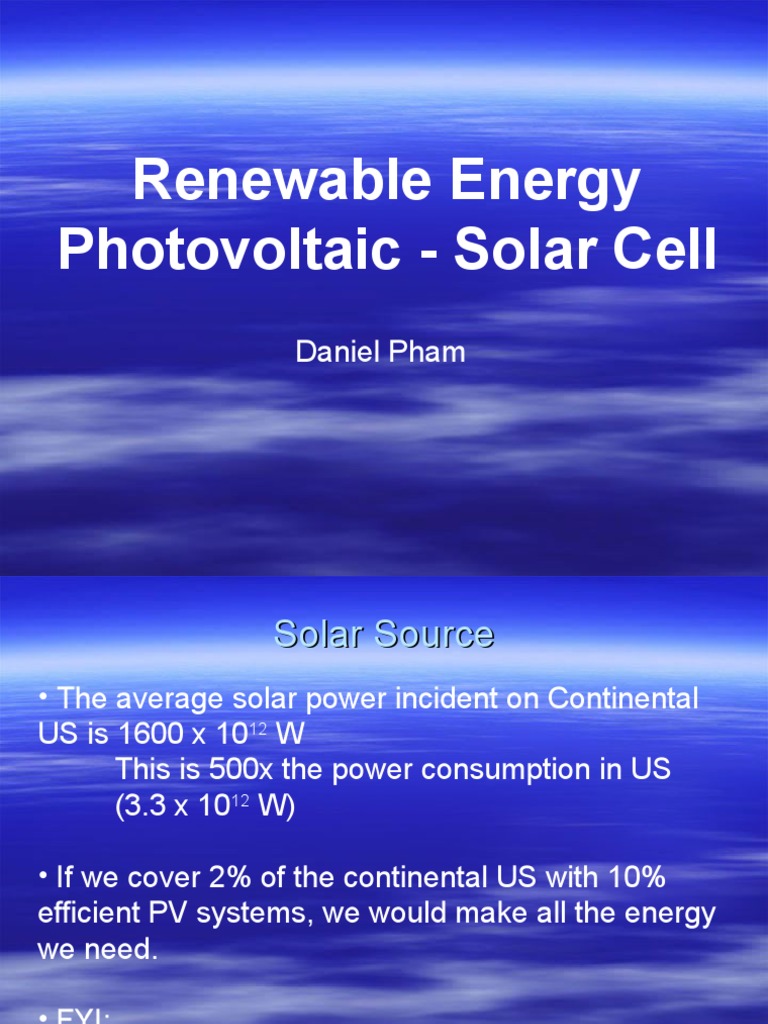 Solar Cell Photovoltaic | PDF | Photovoltaics | Solar Cell