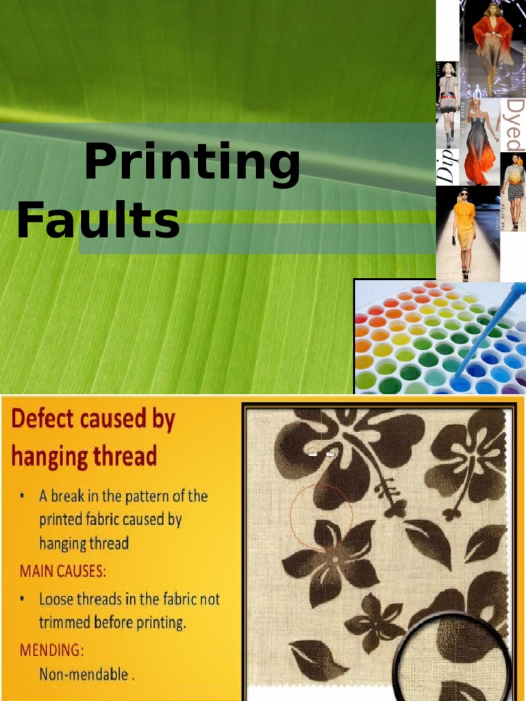 Printing Faults | Printmaking | Textiles