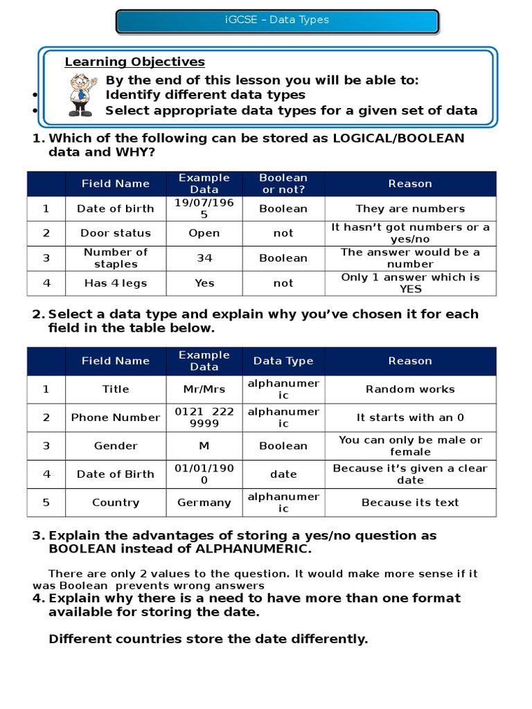 Understanding Boolean Data Types | PDF | Wellness