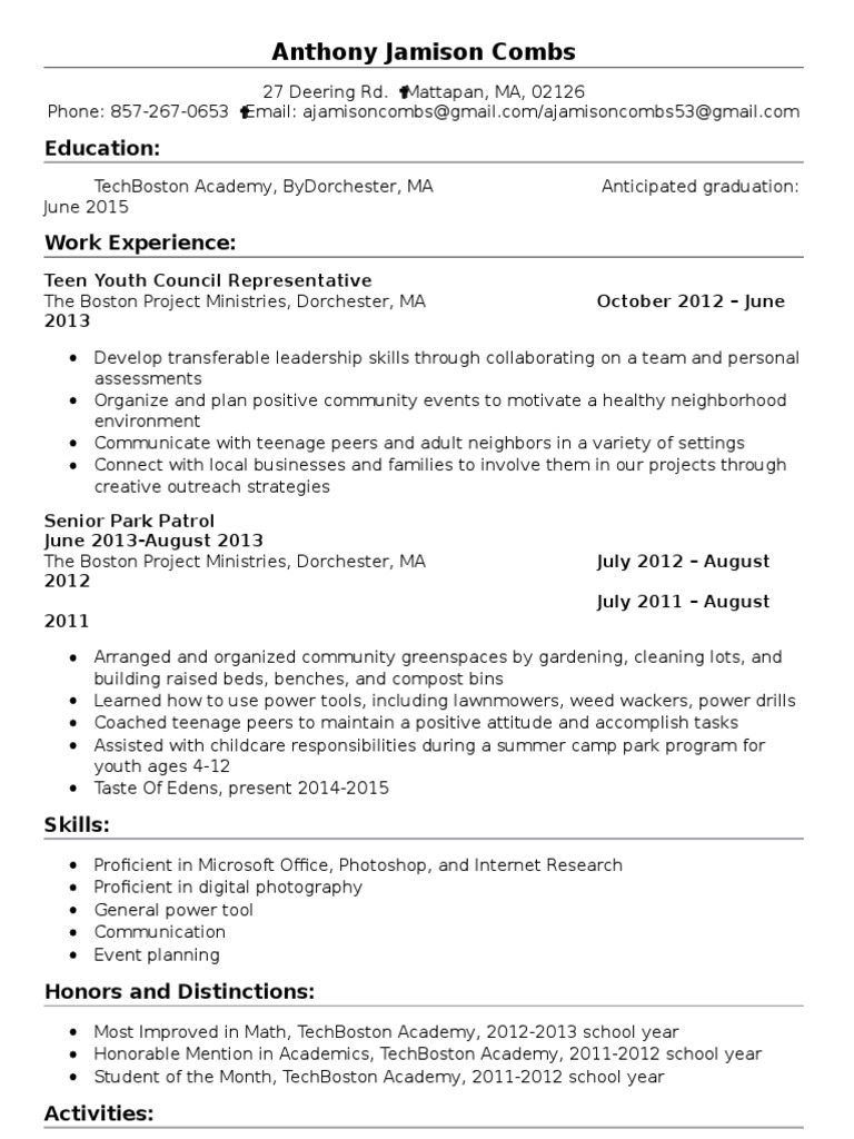 Resume Final | PDF