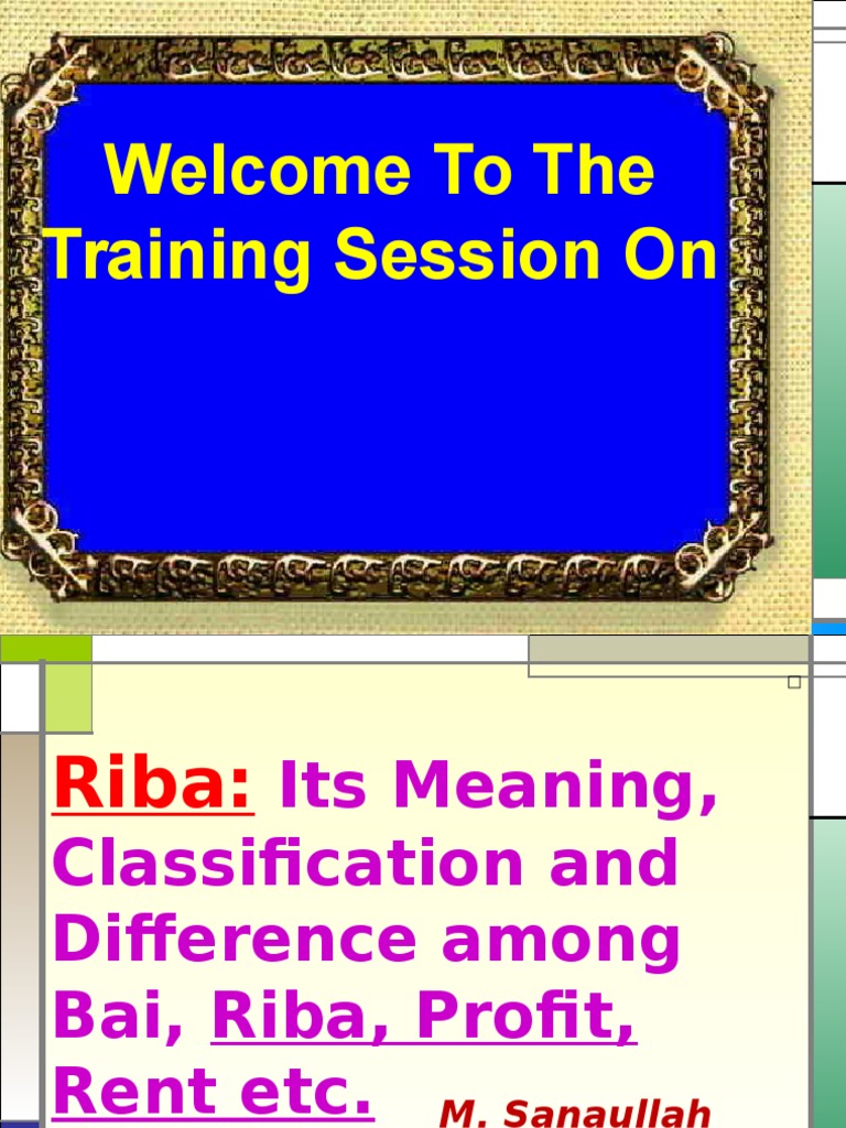 Interest and Riba.ppt | Islamic Banking And Finance | Interest
