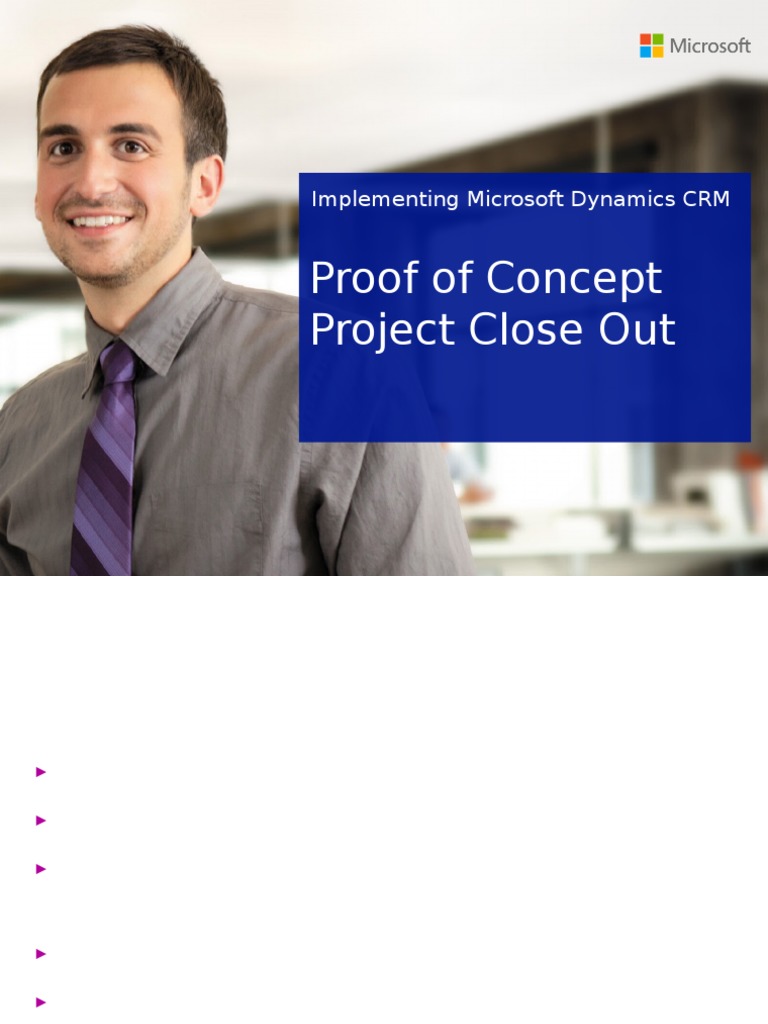 10 - Proof of Concept Project CloseOut Presentation - CRM | Download ...