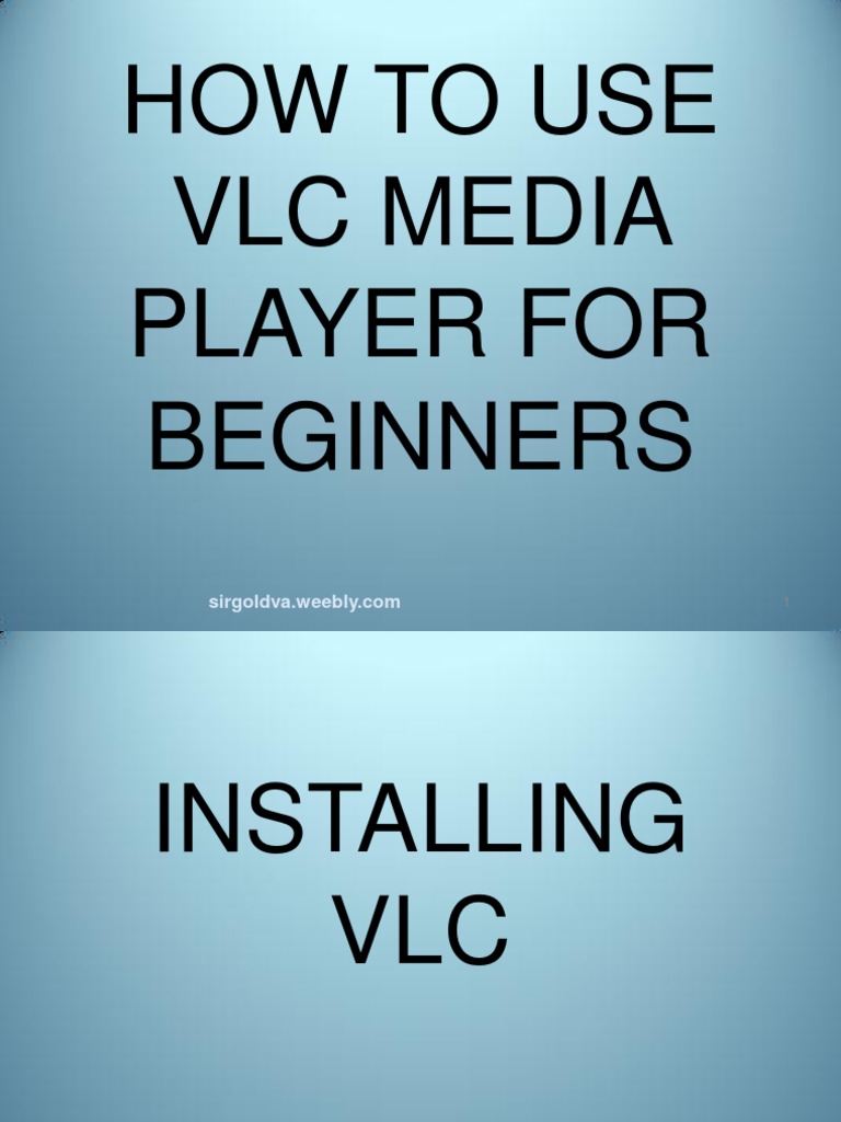 13.how To Use VLC Media Player Tutorial PDF | PDF | Computer File ...