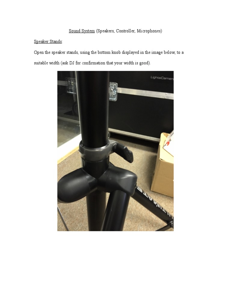 Main Sound System Manual | PDF