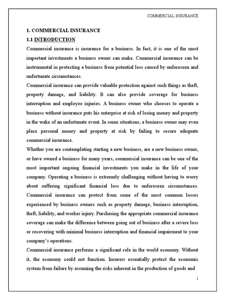 Essential Guide to Commercial Insurance | PDF | Reinsurance | Workers ...