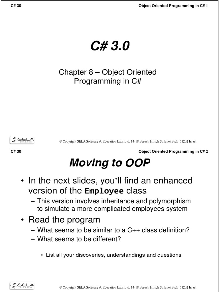 Chapter 8 Object Oriented Programming In C Download Free Pdf Inheritance Object Oriented