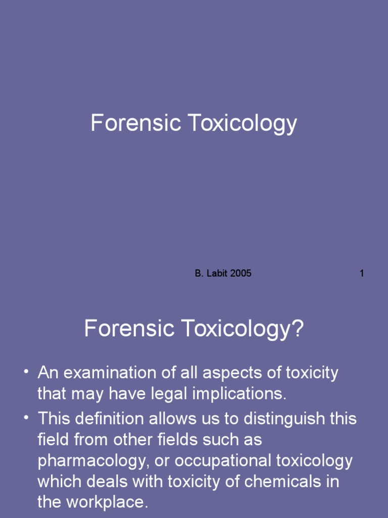 Forensic Toxicology | PDF | Cannabis (Drug) | Toxicology