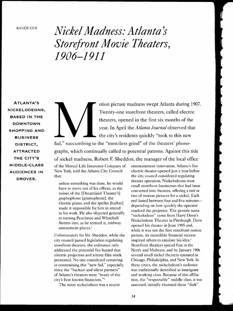 Randy Gue - Nickel Madness | PDF | Movie Theater | Atlanta