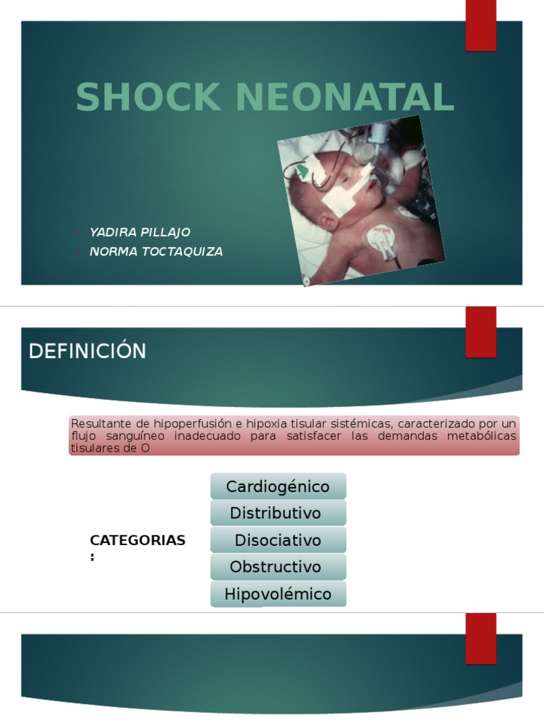 Shock Neonatal | Especialidades Medicas | Medicina CLINICA