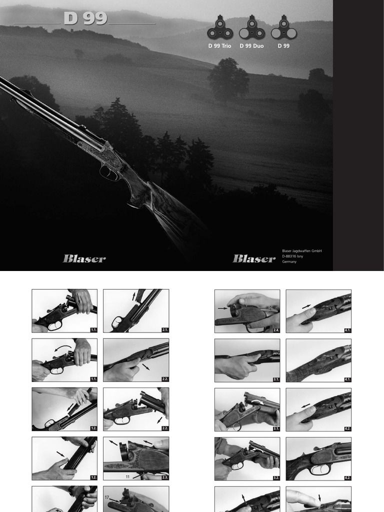 Blaser D99 | PDF | Trigger (Firearms) | Firearms
