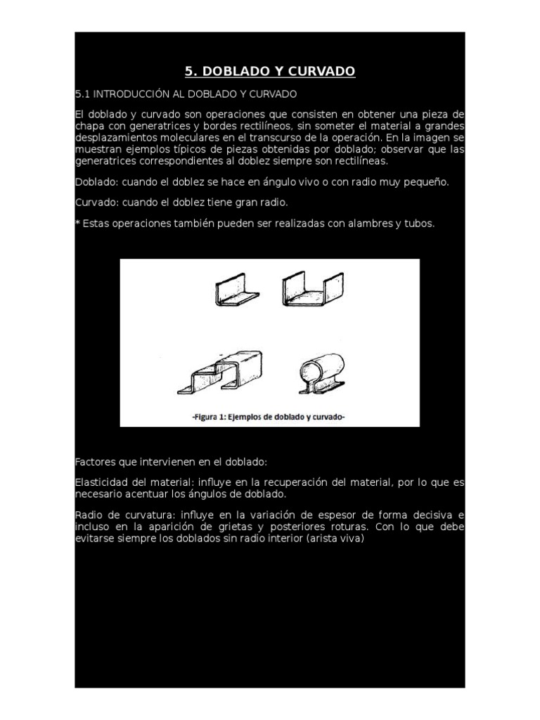 Doblado y Curvado de Chapa Metálica | PDF | Elasticidad (Física ...