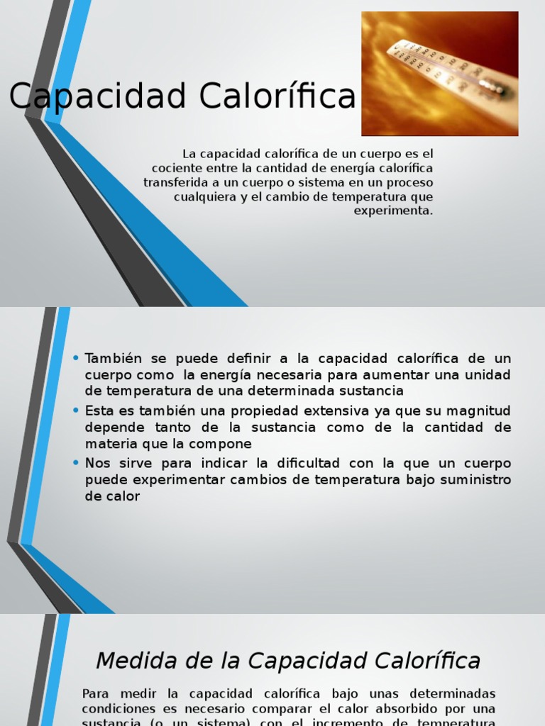 Calor Específico, Capacidad Calorifica y Expasión Termica (1 ...