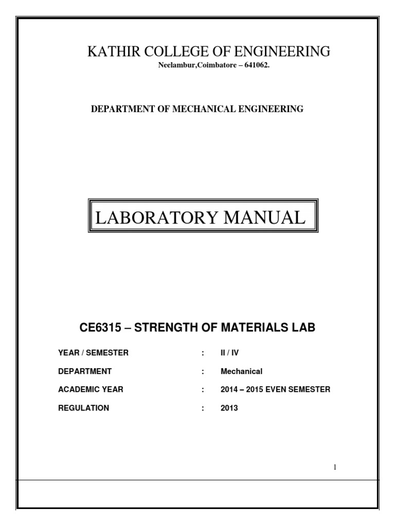 CE 6315 Strength of Materials Lab | PDF | Heat Treating | Hardness
