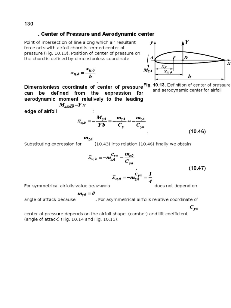 Center of Pressure and Aerodynamic Center | Airfoil | Aerodynamics