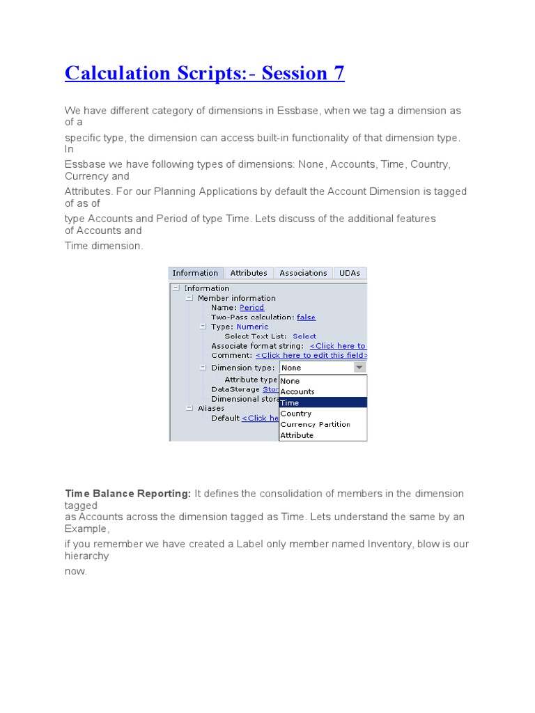 Calculation Scripts:-Session 7: Time Balance Reporting: It Defines The ...