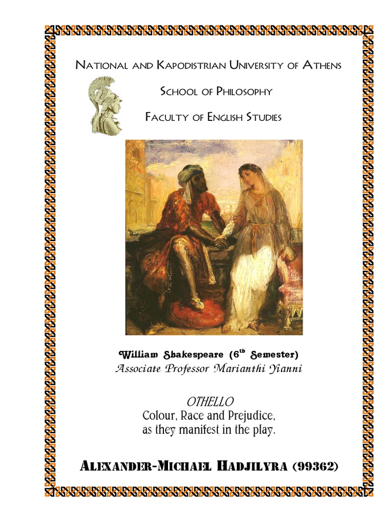Othello: Race, Colour, and Prejudice Analysis | PDF | Othello | Iago