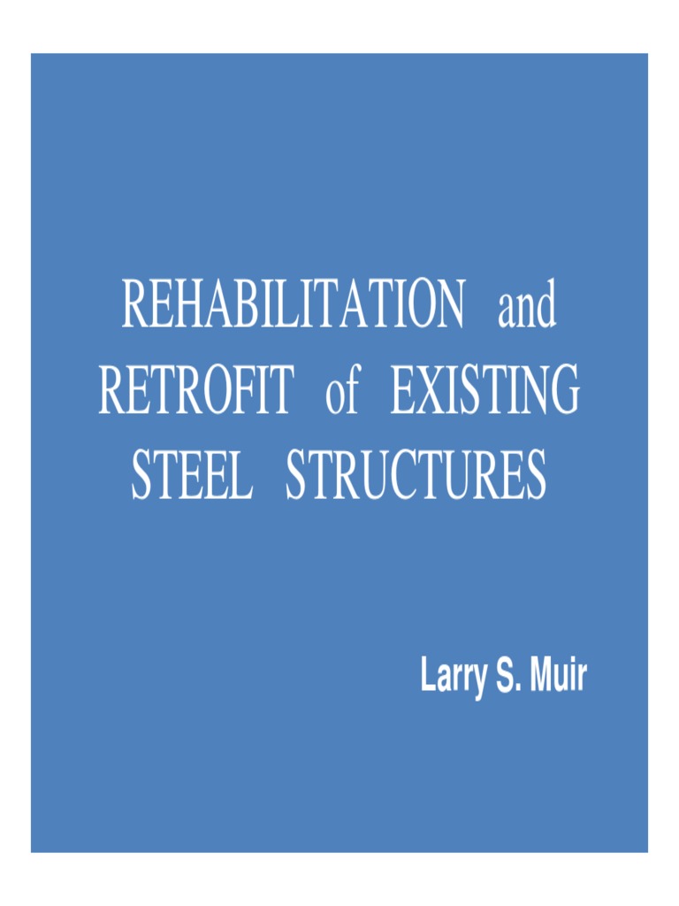 Steel Structure Rehabilitation Guide | PDF
