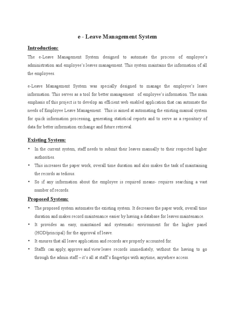 Leave Management System | PDF | Microsoft Sql Server | Databases