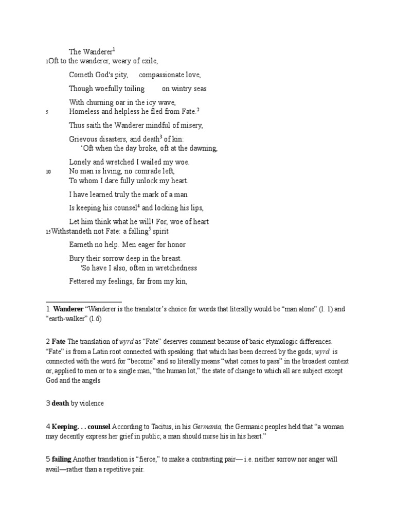 Wanderer "Wanderer Is The Translator's Choice For Words That Literally ...