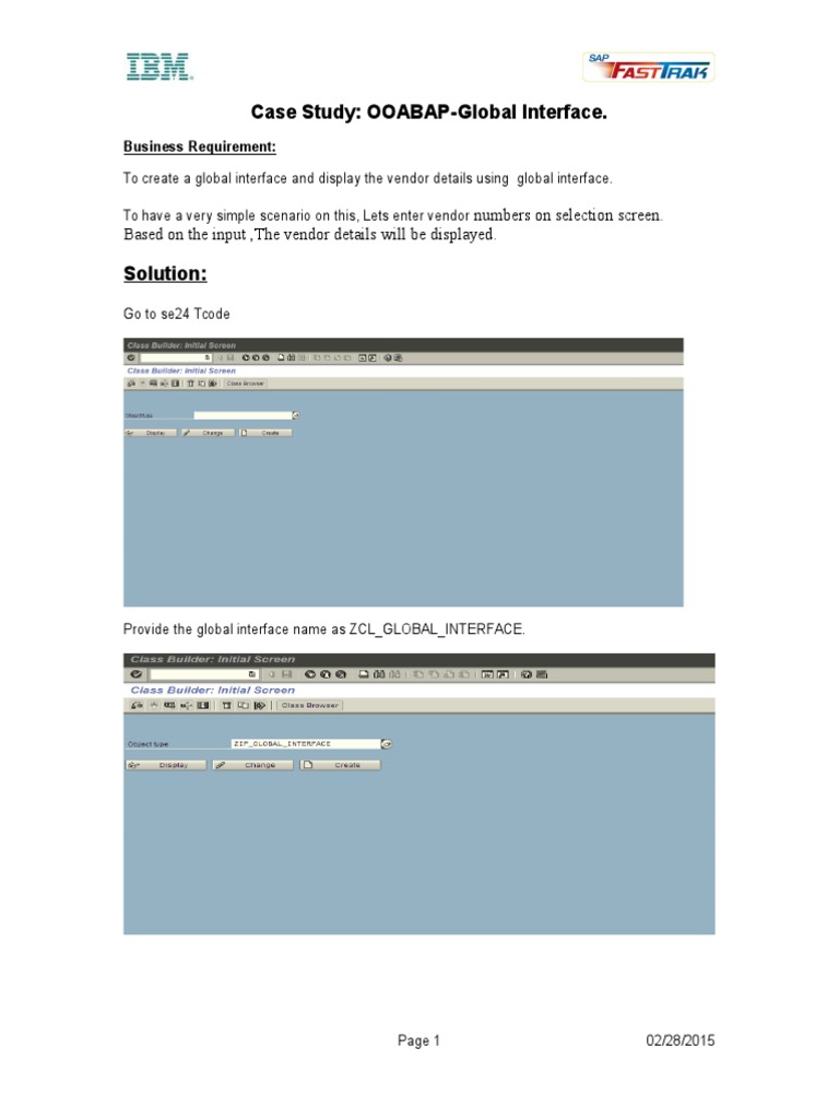 Case Study Interface | PDF