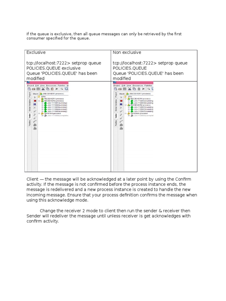 If The Queue Is Exclusive, Then All Queue Messages Can Only Be Retrieved by The First Consumer ...