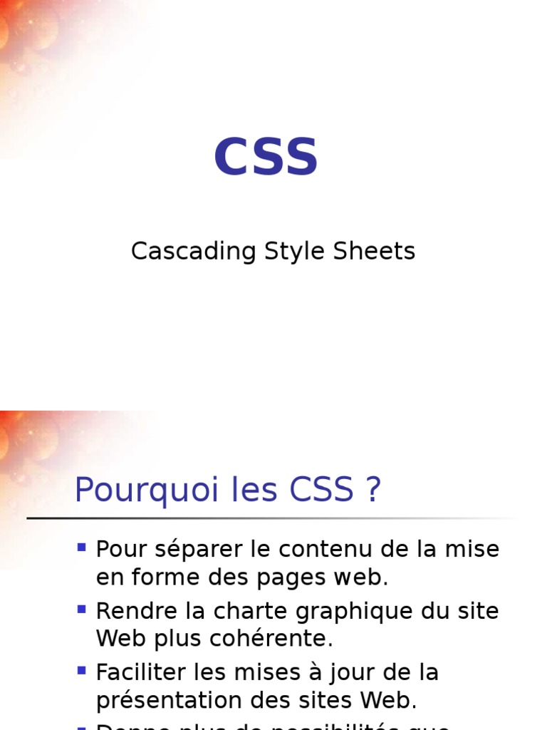 Daaif Cours CSS | PDF | Feuilles de style en cascade | Langage de balisage