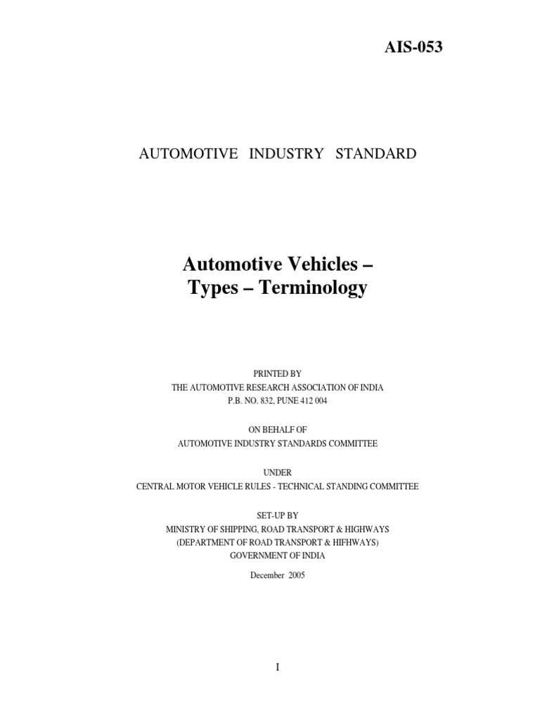 Automotive Vehicles - Types - Terminology | PDF | Trailer (Vehicle ...