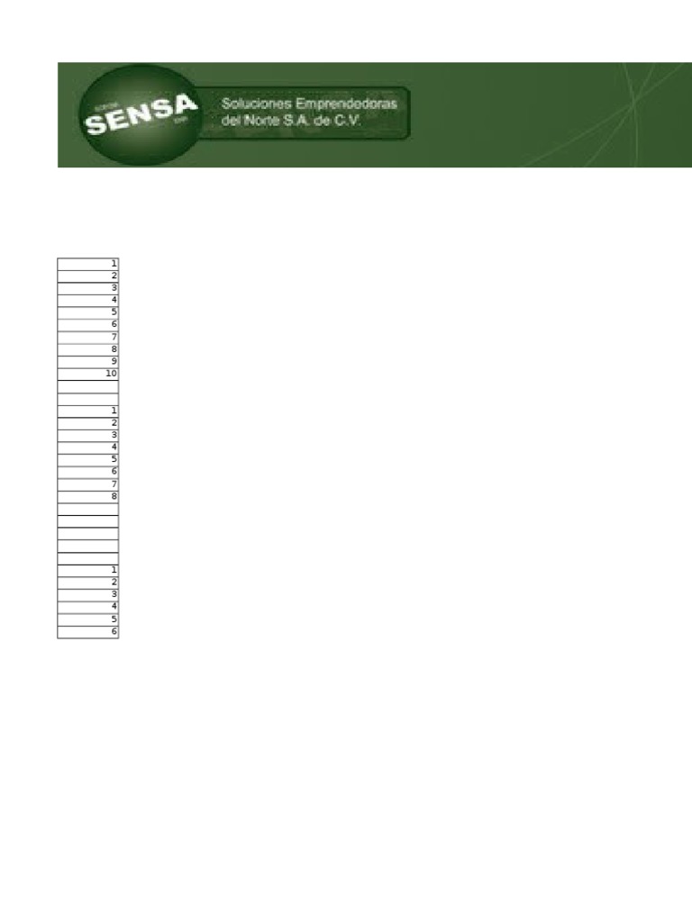 Check List Sensa Sofom Exc | PDF