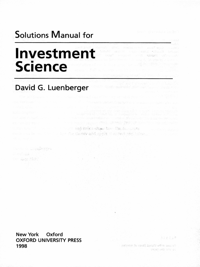 Interest Theory and Investment Insights | PDF | Arbitrage | Bond Duration