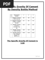 Specific Gravity of Fine Aggregate ASTM C 128 | PDF | Mass | Materials