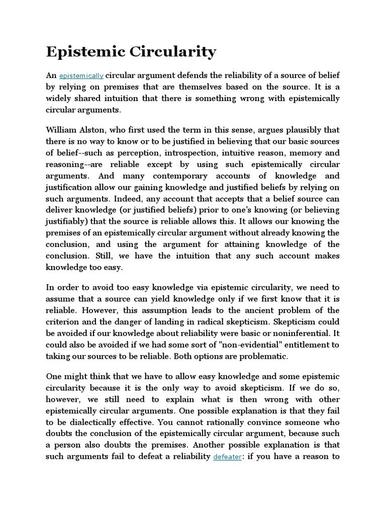 Epistemology | PDF | Theory Of Justification | Epistemology