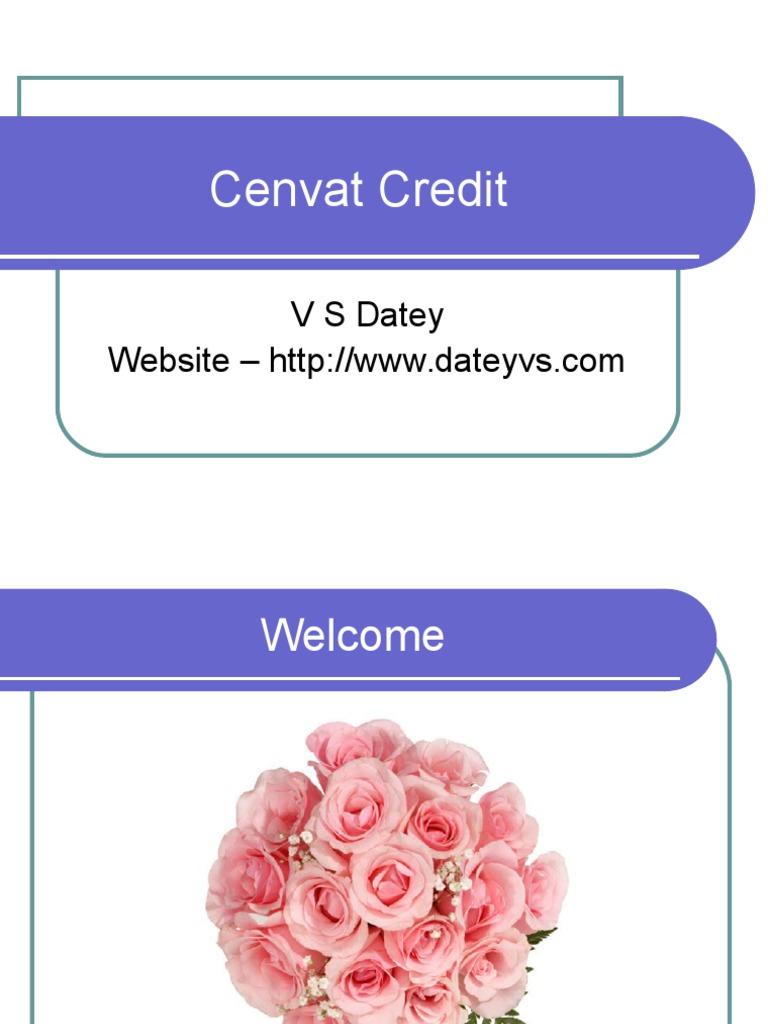 Cenvat Credit and Tax Credit System Explained | PDF | Tax Exemption | Taxes