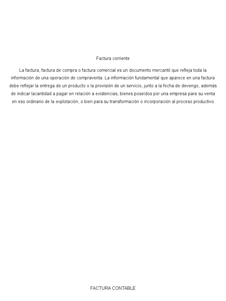 Factura Corriente | PDF | Factura | Tarjeta de débito