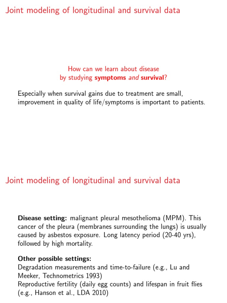 Joint Models 2 | PDF | Statistical Theory | Statistics