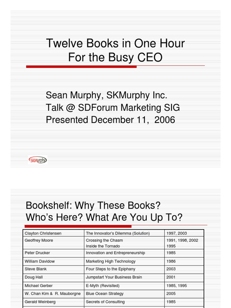 12 Books in One Hour | PDF | Innovation | Marketing