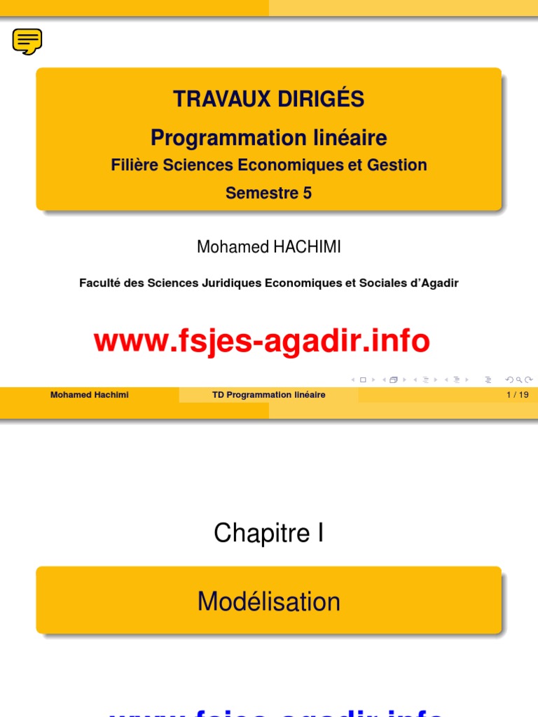 TD Chapitre 1 Modélisation | PDF | Optimisation linéaire | Nitrate