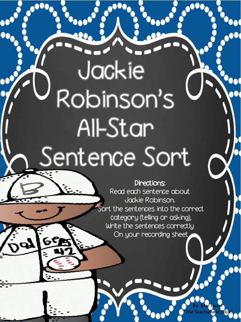 Jackie Robinson Sentence Sort | PDF