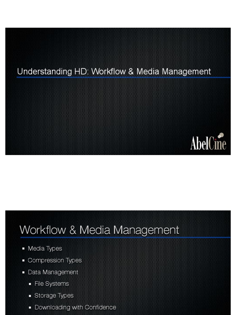 HD Formats Workflow | PDF | Blu Ray | File System