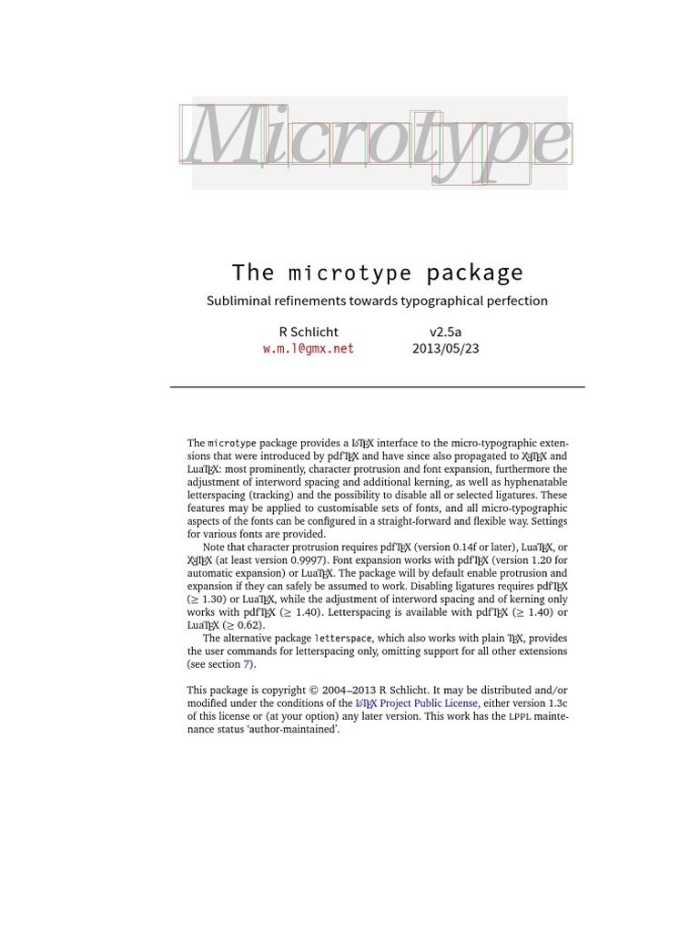 Latex | PDF | Te X | Typefaces